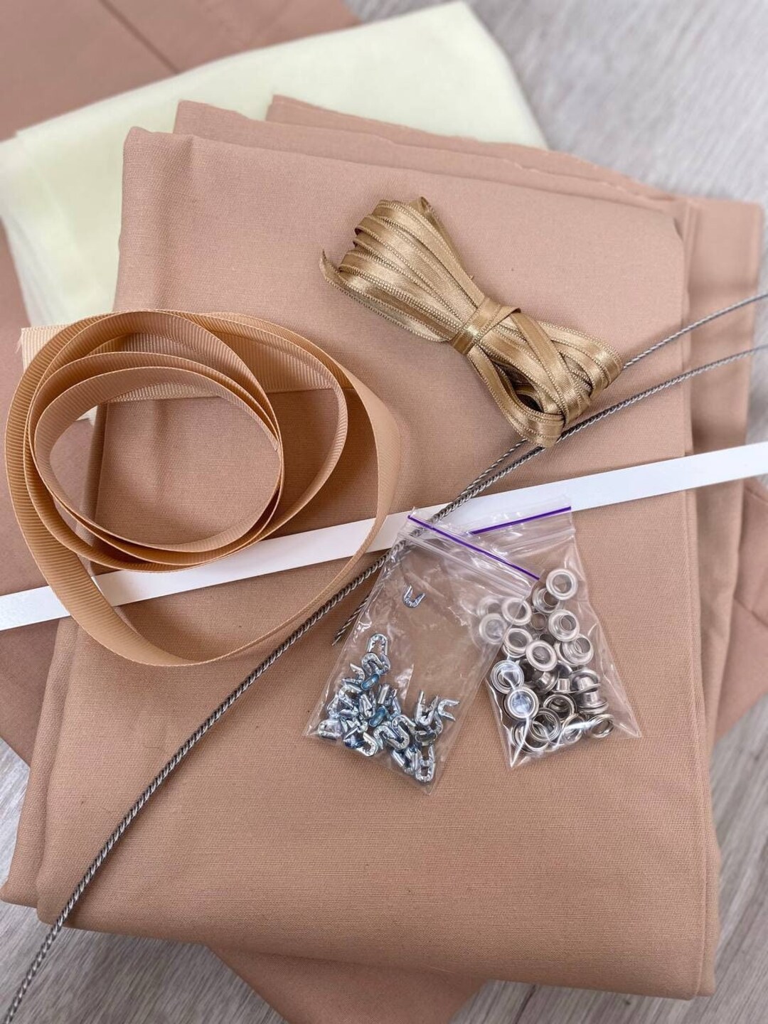 Set of Materials for Cotton Corset, Sewing Cotton Corset, Sewing Corset ...