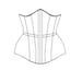 Set Corset Patterns PDF 29.5" (75cm) Waist, Instant Download Pdf Sewing ...