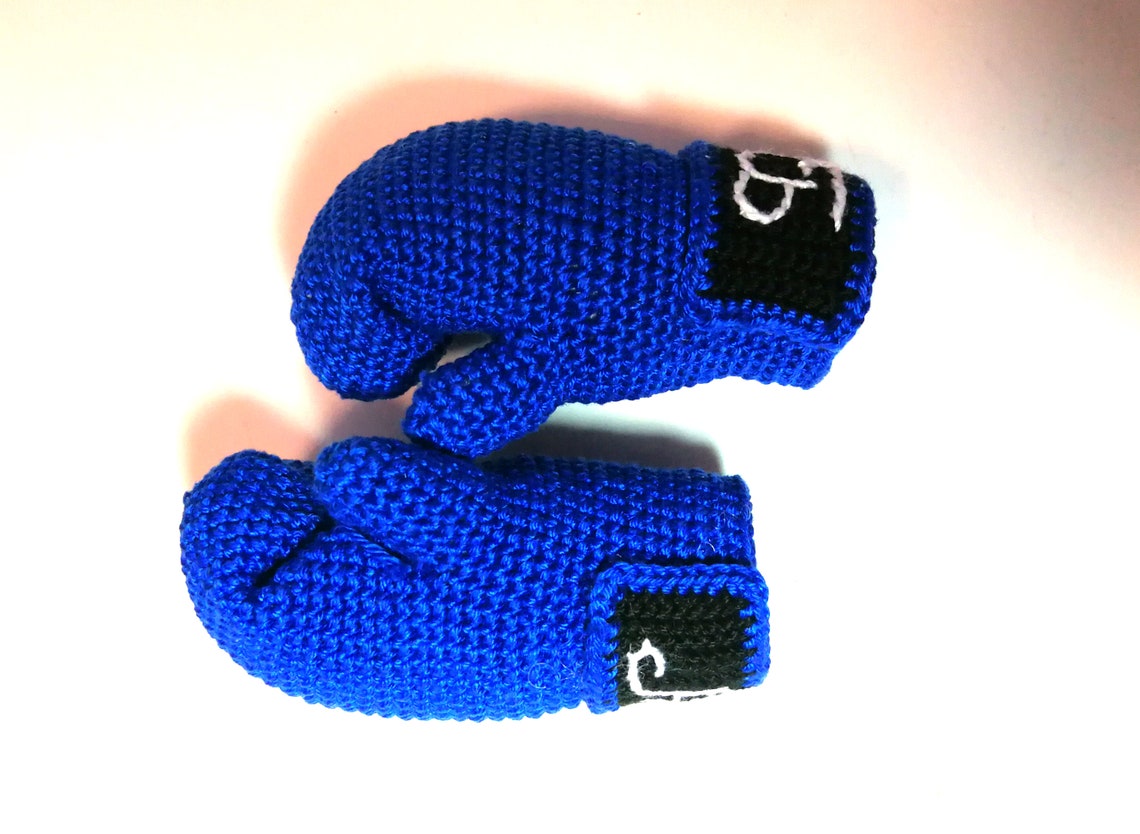 Crochet Pattern Car Accessories boxing Gloves Car Decor-best Sport Gift ...
