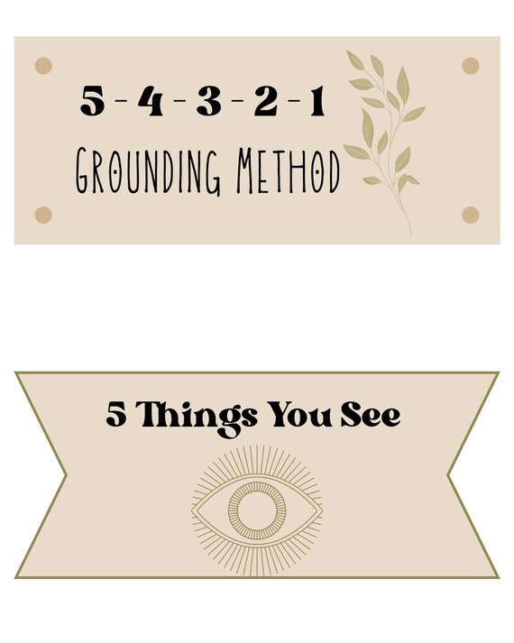 Printable Grounding Technique Posters Digital Grounding - Etsy