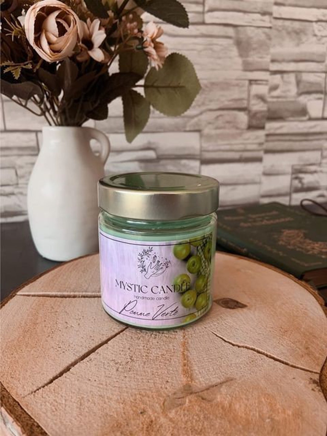 Green Apple Candle - Etsy