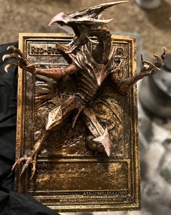 Red-eyes Black Dragon 3D / 4D Card Custom 3D Printing File Yugioh new ...