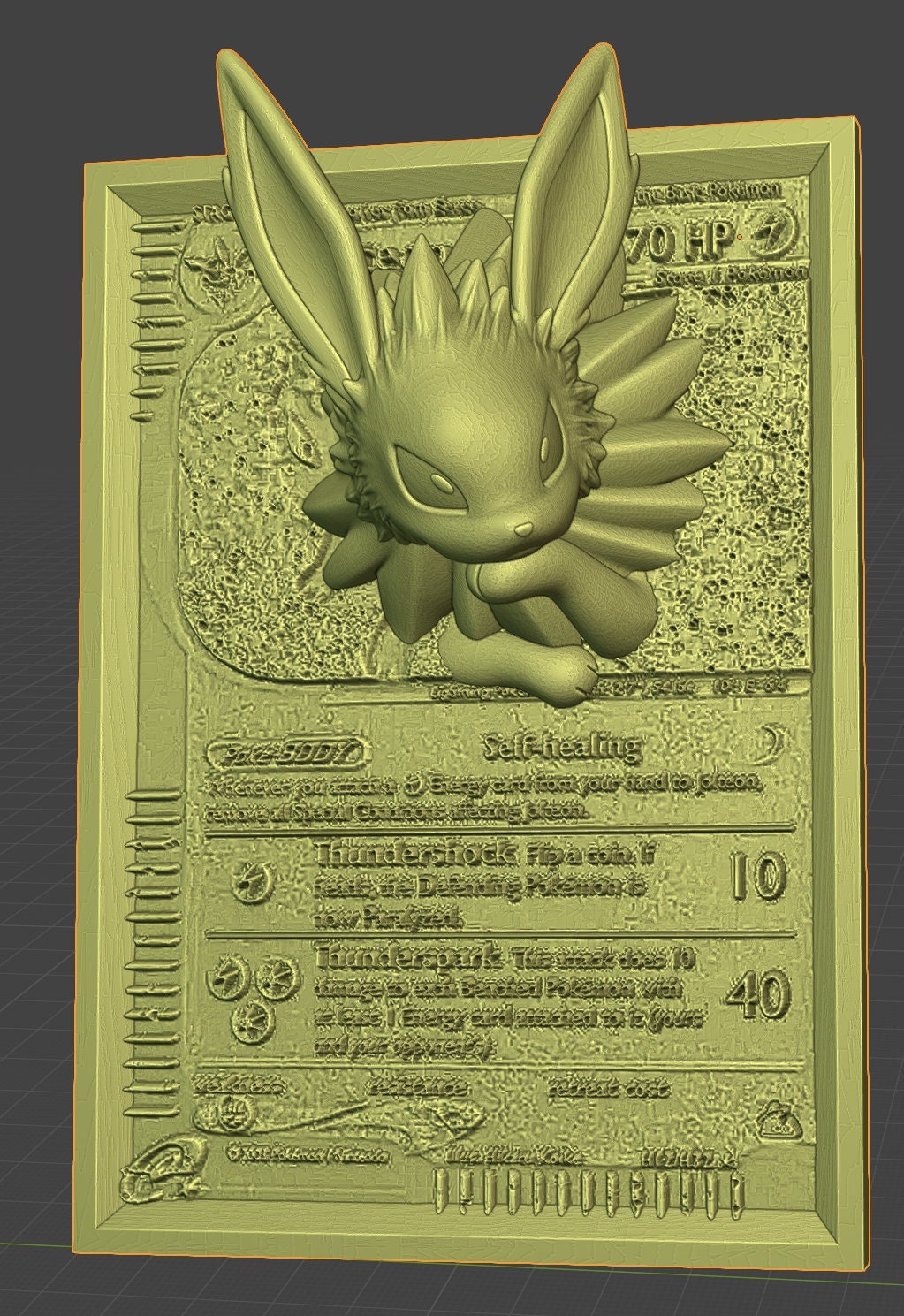 Jolteon 3D/4D Card Infuse Energy Into Your Collection - Etsy