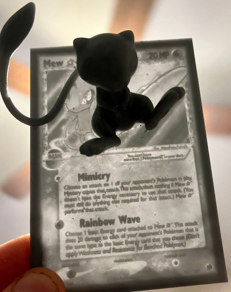Mew 3D / 4D Card - Custom 3D Printing File - Pokemon *new Card* - Etsy