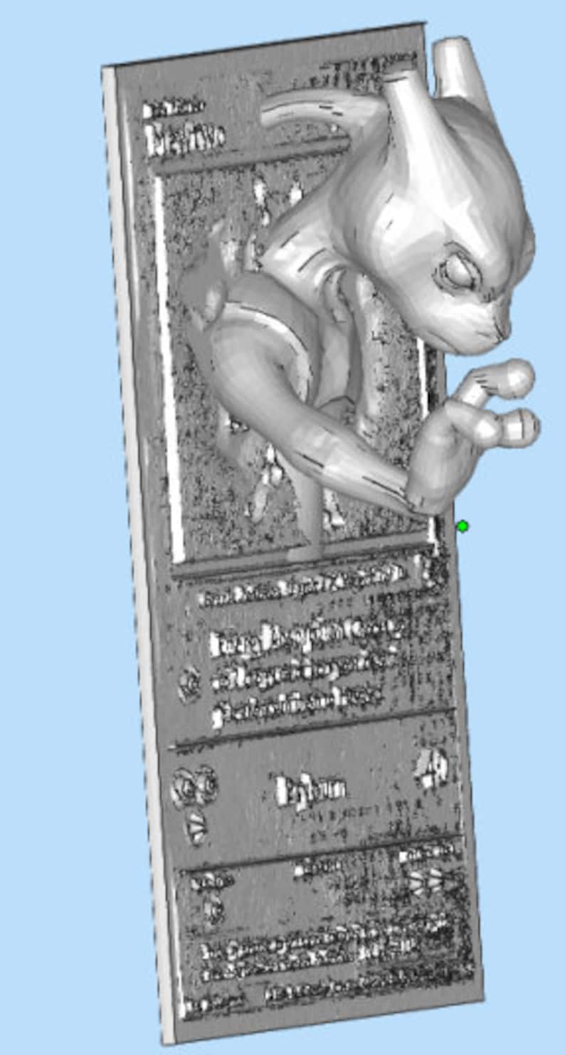 Mewtwo Promo 3D/4D Card - Custom Pokémon Trading Card, Digital File - Etsy