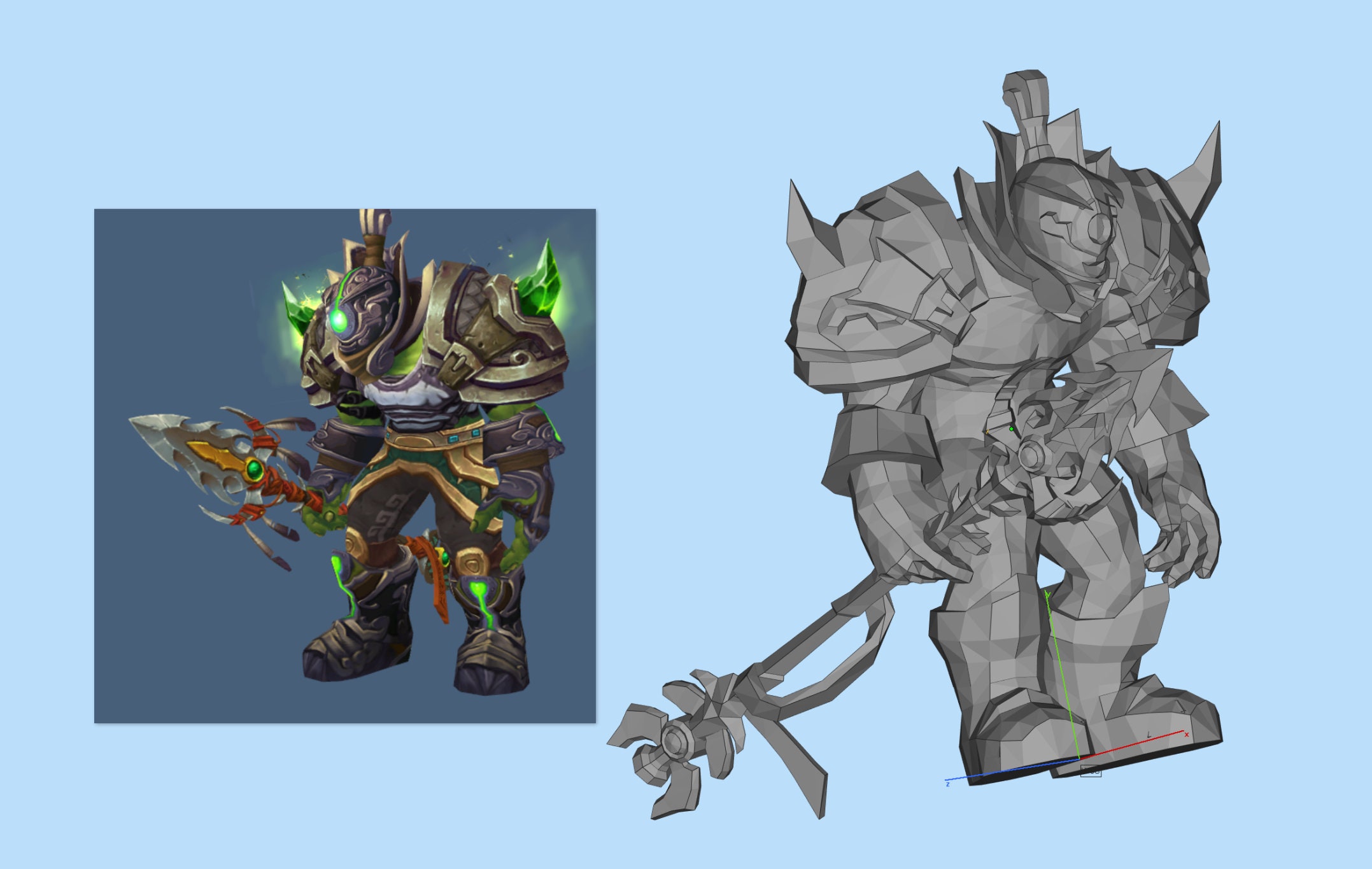 Convert Your World of Warcraft Character Into a 3d-printable - Etsy