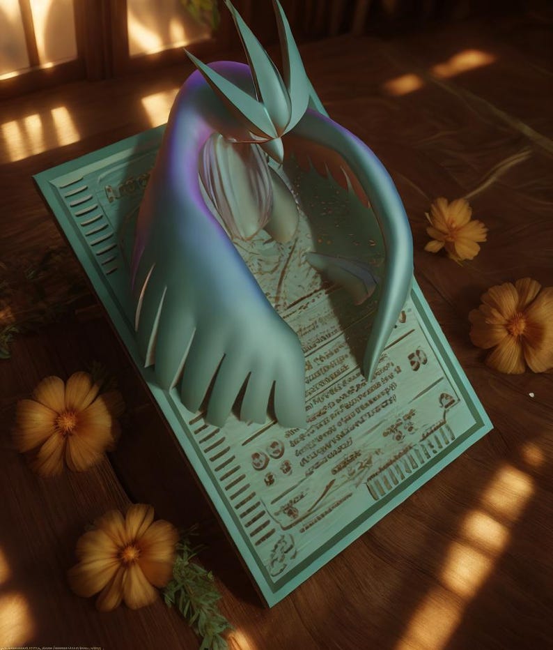 3 Legendary Pokémon Birds + Pokédex Stand 3D Printing Files - Etsy