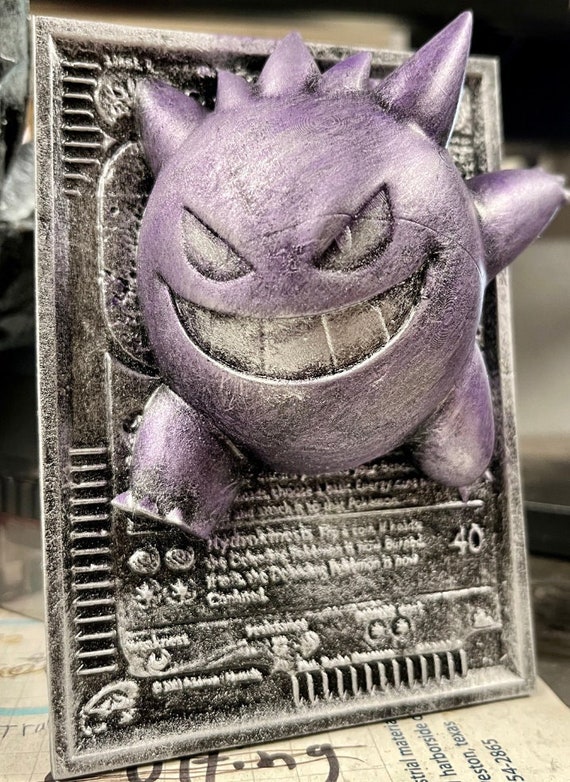 Gengar 3D / 4D Card Custom 3D Printing File Pokemon new - Etsy