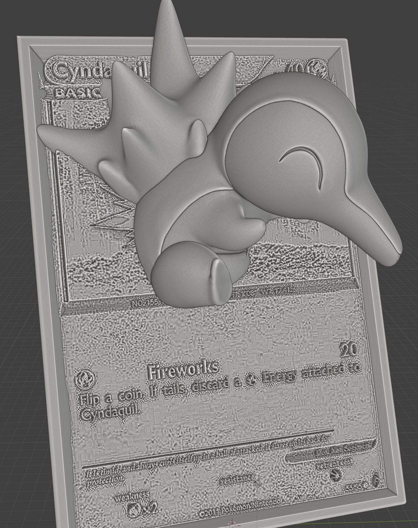 Unleash the Charm of Cyndaquil With Our 3D/4D Custom Printing STL File ...