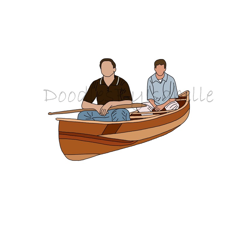 Joey and Chandler in a Boat - Friends TV Show - Etsy Ireland