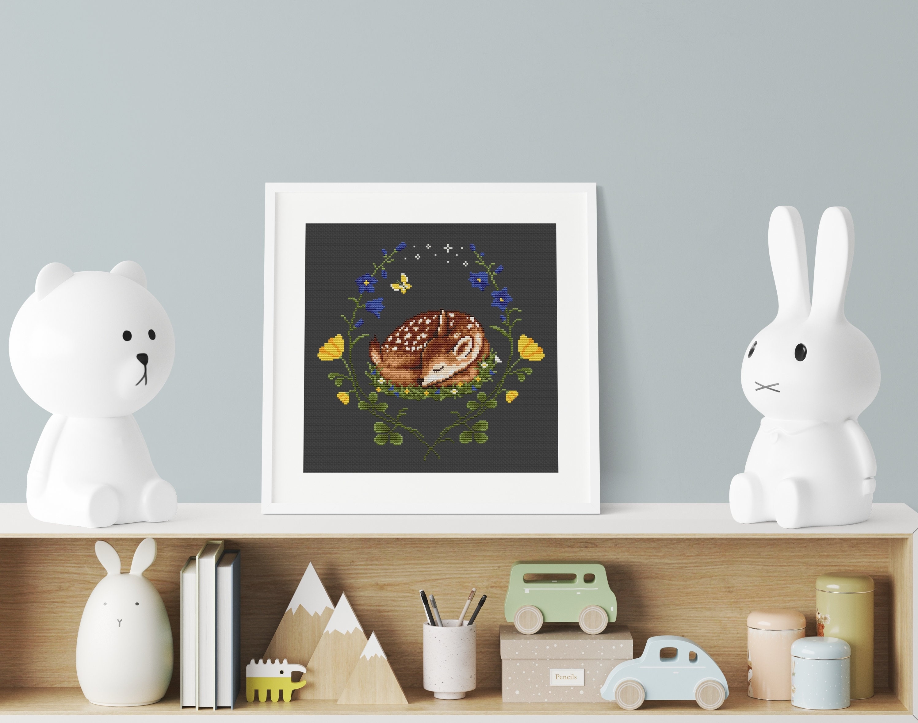 Sleeping Animals Set of Cross Stitch Patterns PDF Instant - Etsy