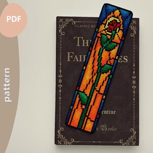 Stained Glass Bookmark Cross Stitch Pattern PDF Instant - Etsy