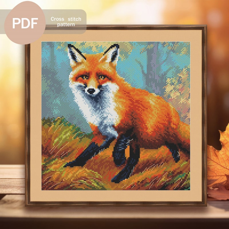 Fox Cross Stitch - Etsy