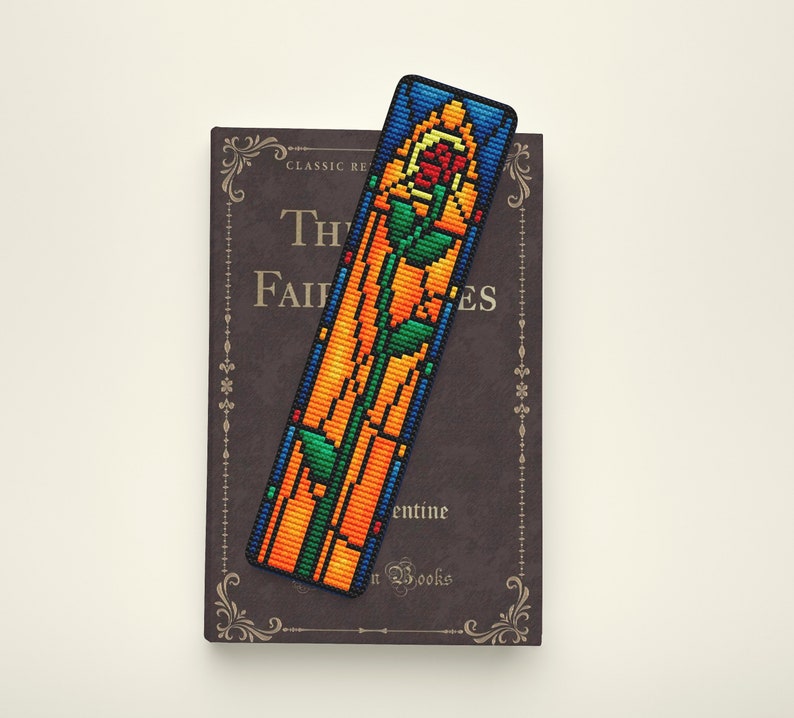 Stained Glass Bookmark Cross Stitch Pattern PDF Instant - Etsy