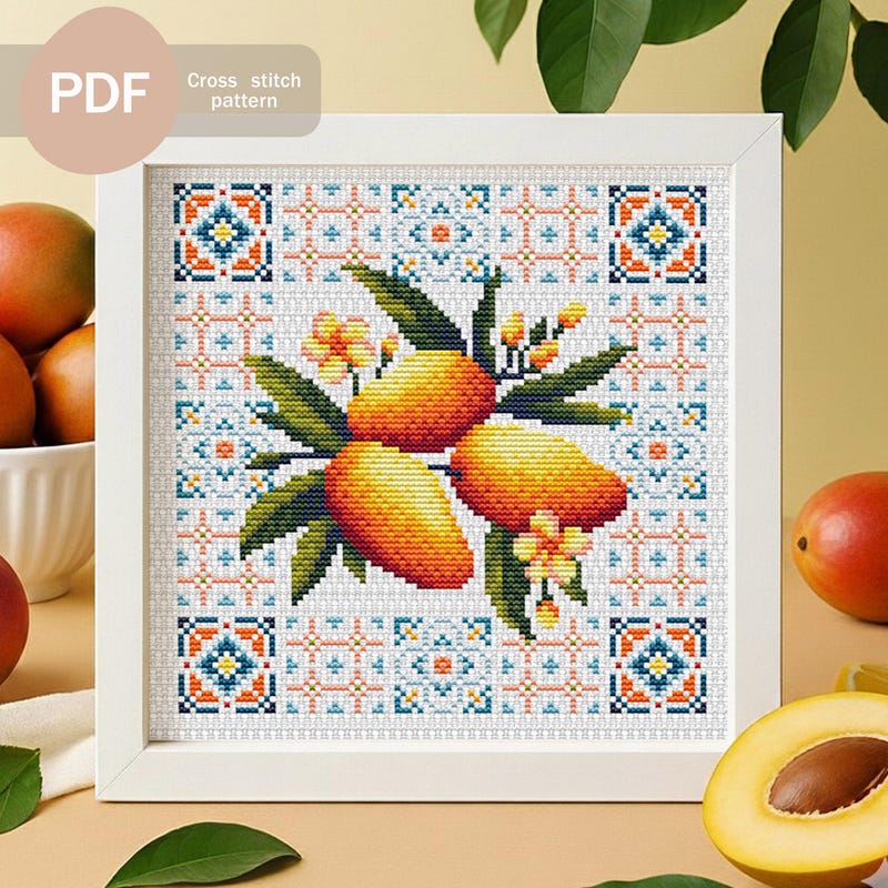 Mediterranean Fruit Tiles - Etsy