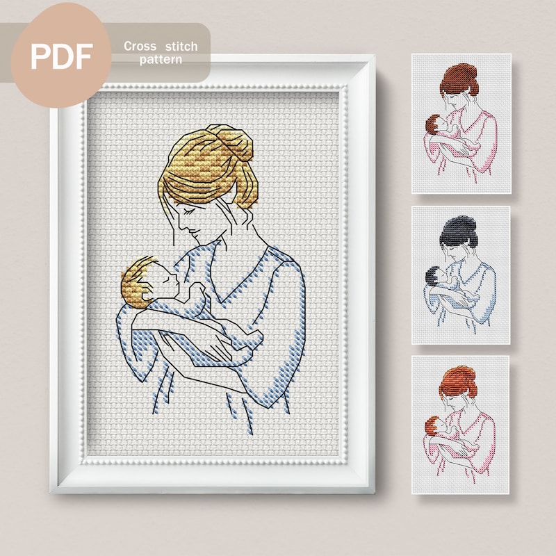 Baby Cross Stitch Pattern - Etsy