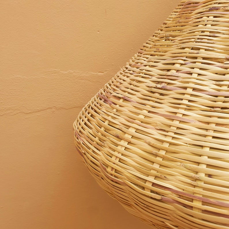 Suspension Luminaire drop in Wicker | Etsy