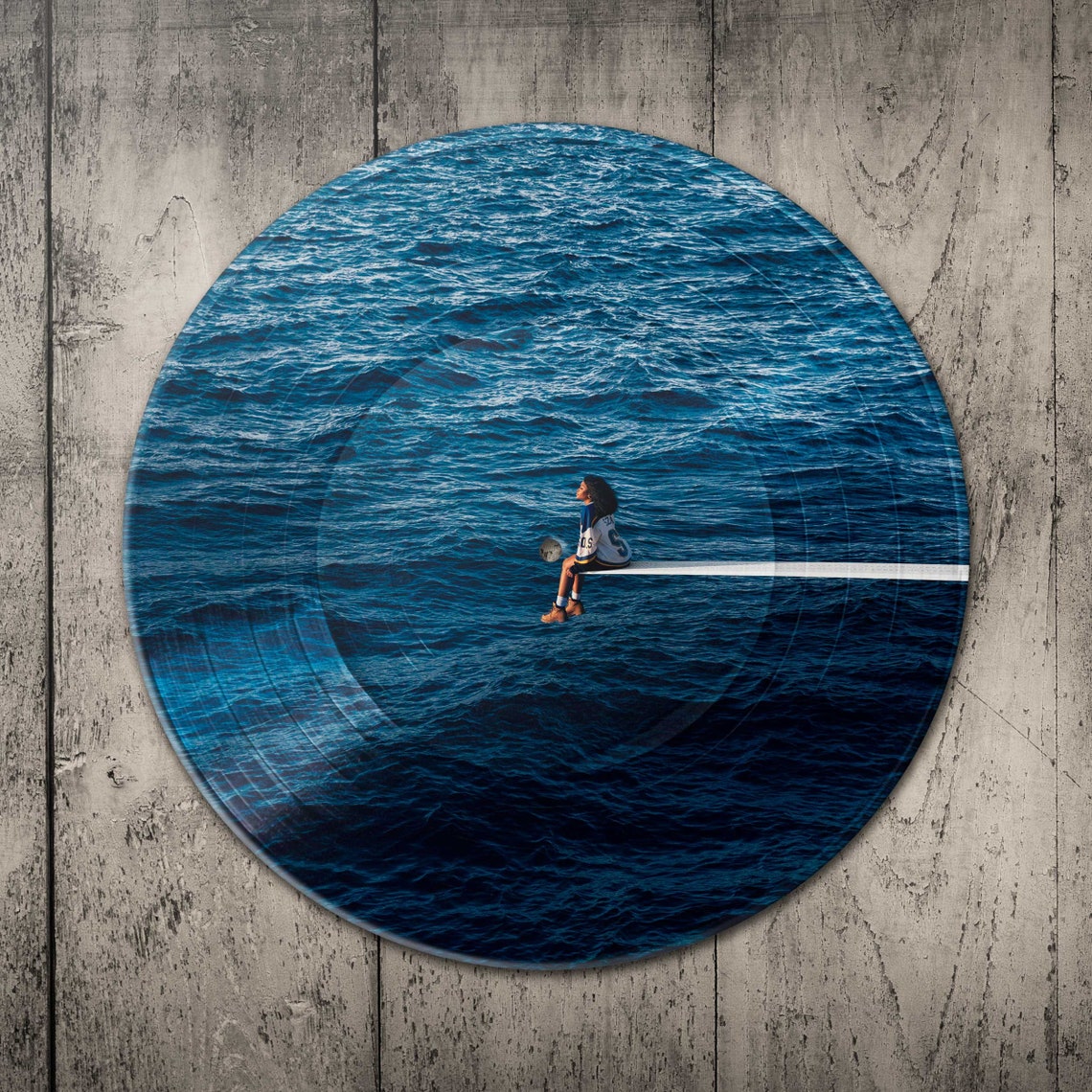 SZA - SOS Unique Rap Poster, Print is Made Directly on Real Vintage ...