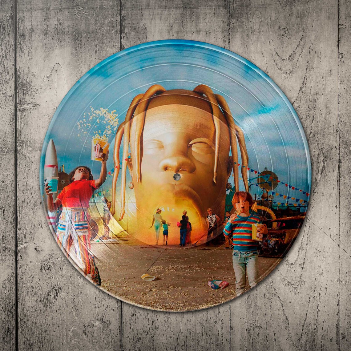 Travis Scott - Astroworld Unique Rap Poster, Print is Made Directly on ...