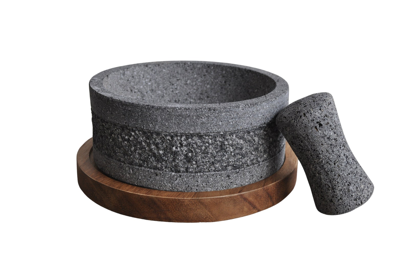 Molcajete Basalt Volcanic Stone Mortar and Pestle 20 CM - Etsy