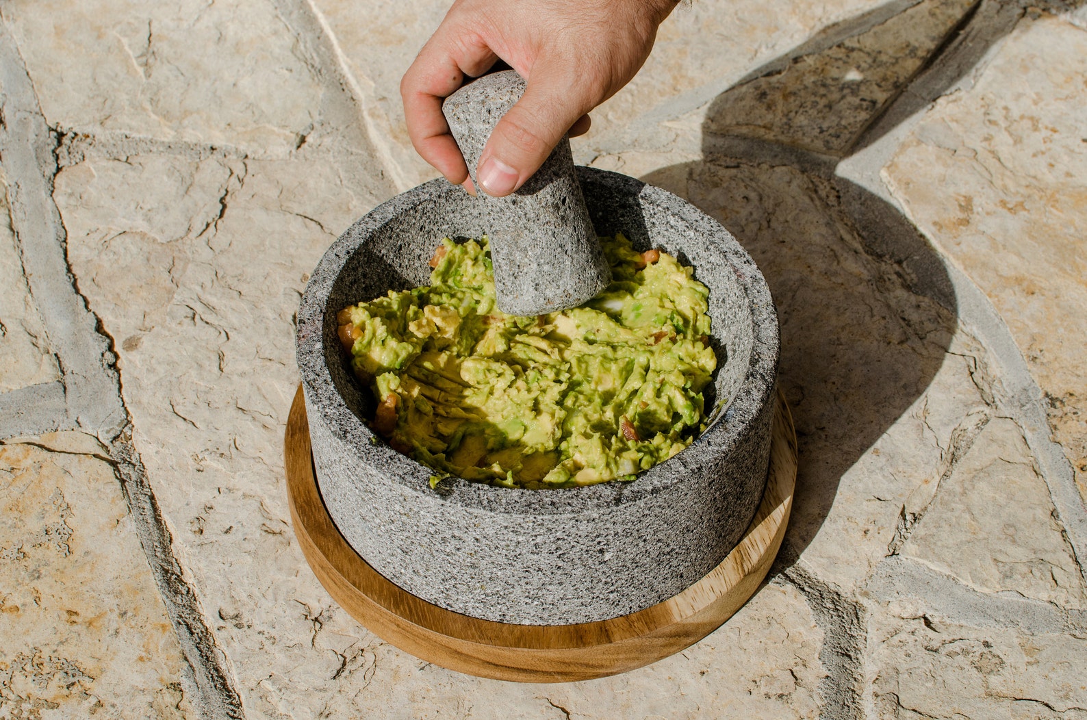 Molcajete Basalt Volcanic Stone Mortar and Pestle 20 CM - Etsy
