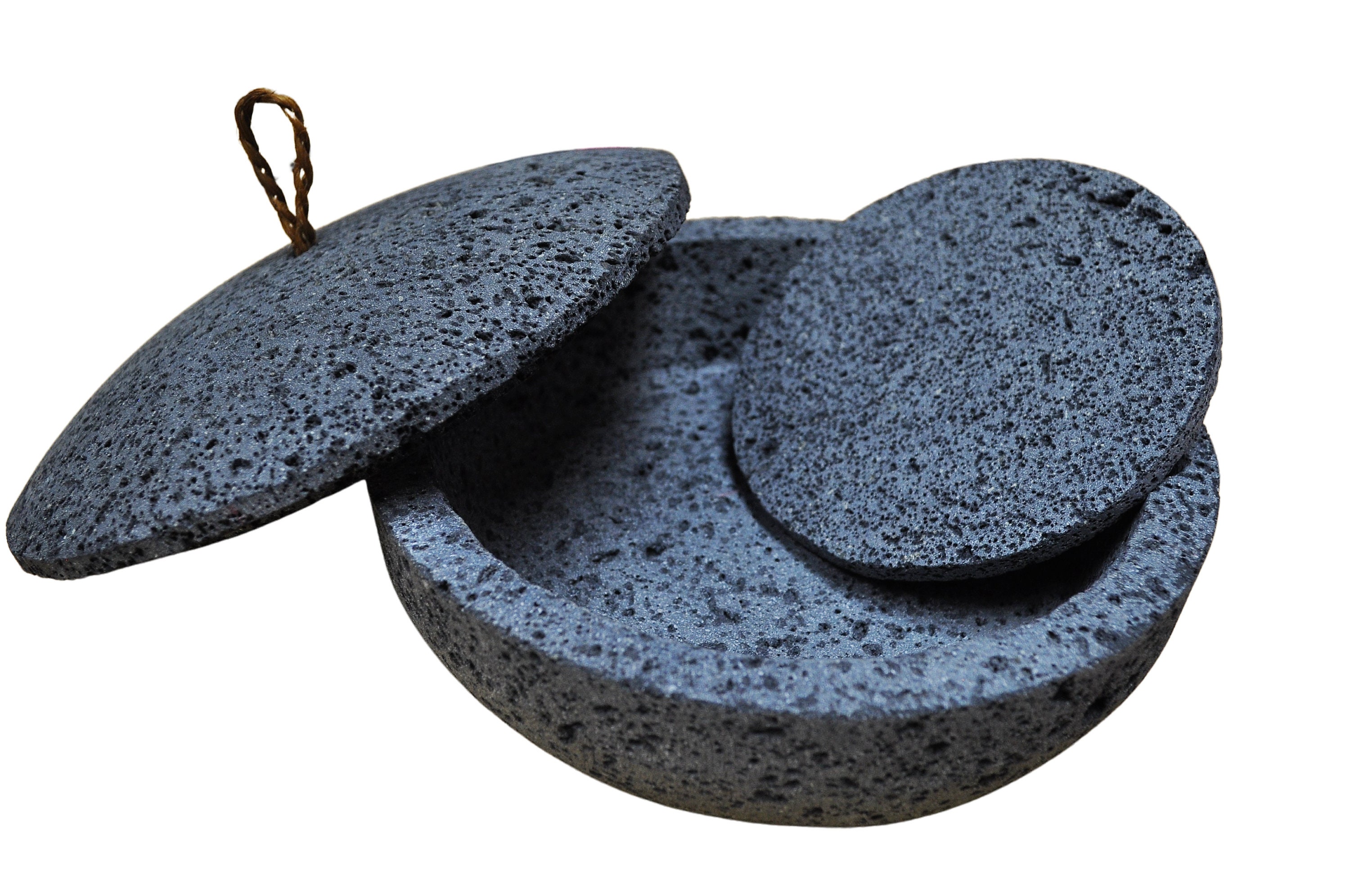 Mexican Tortillero Lava Stone It Includes a Small Pan to - Etsy