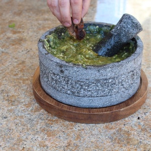 Basalt Volcanic Stone Mortar and Pestle 20 CM Molcajete Yolia - Etsy Canada