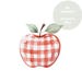 Gingham Apple Watercolor Clipart: Back to School PNG (digital Design ...