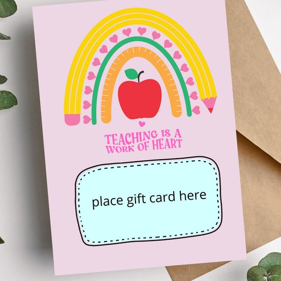 Teacher Appreciation Printable Card Printable Greetings Card | Etsy