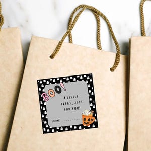 Halloween Printable, You've Been Booed Printable Gift Tags (PDF & PNG ...