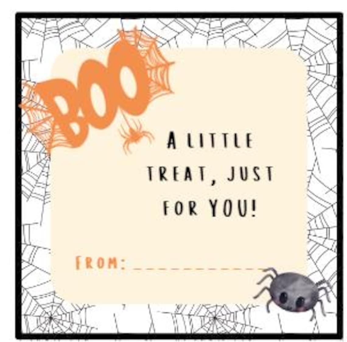 Halloween Printable, You've Been Booed Printable Gift Tags (PDF & PNG ...