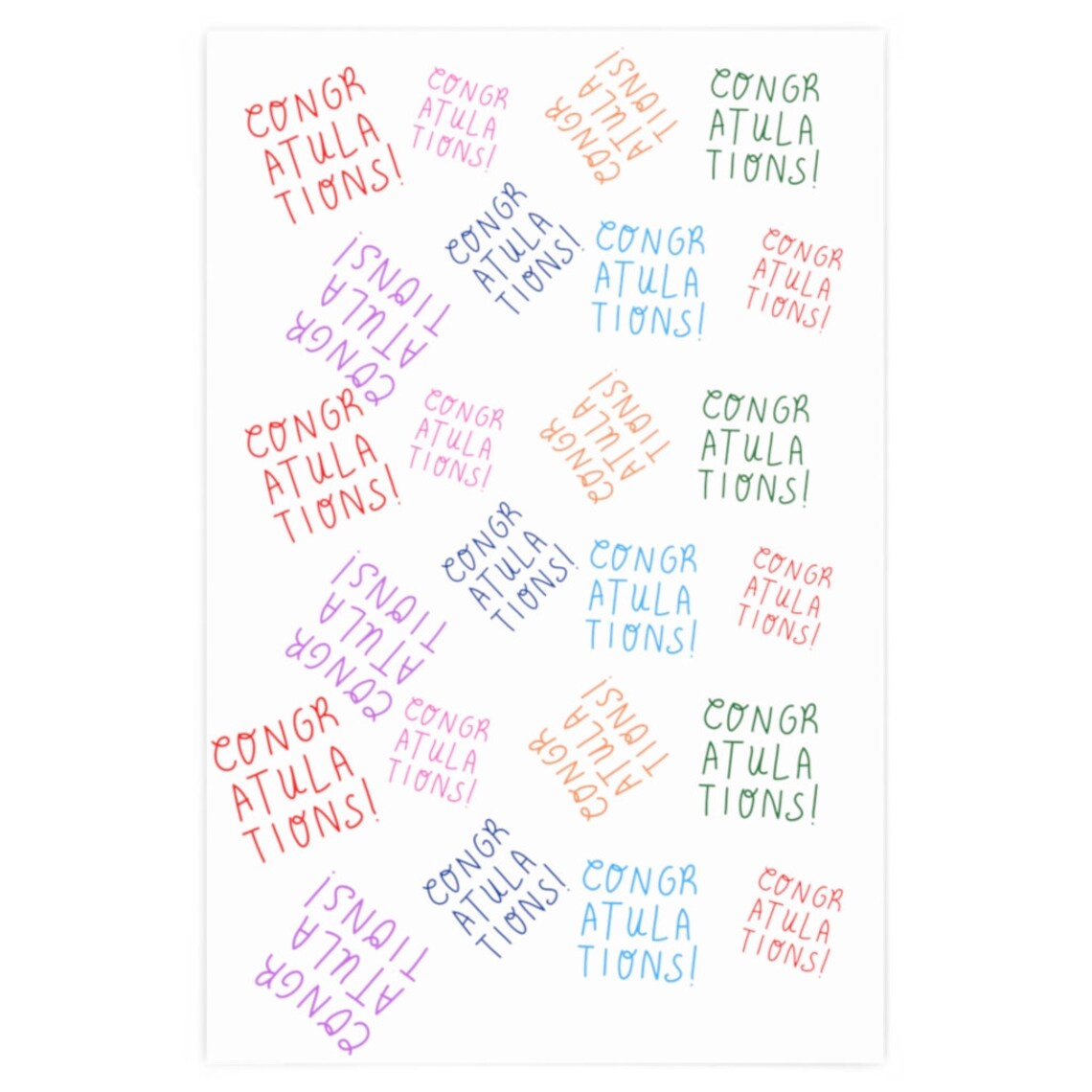 Congratulations Wrapping Paper Multi Use Gift Wrap | Etsy