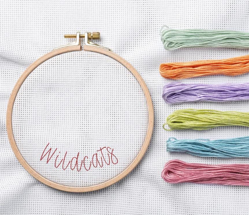 Wildcats Hand Embroidery Pattern, Wildcats Hand Embroidery PDF ...