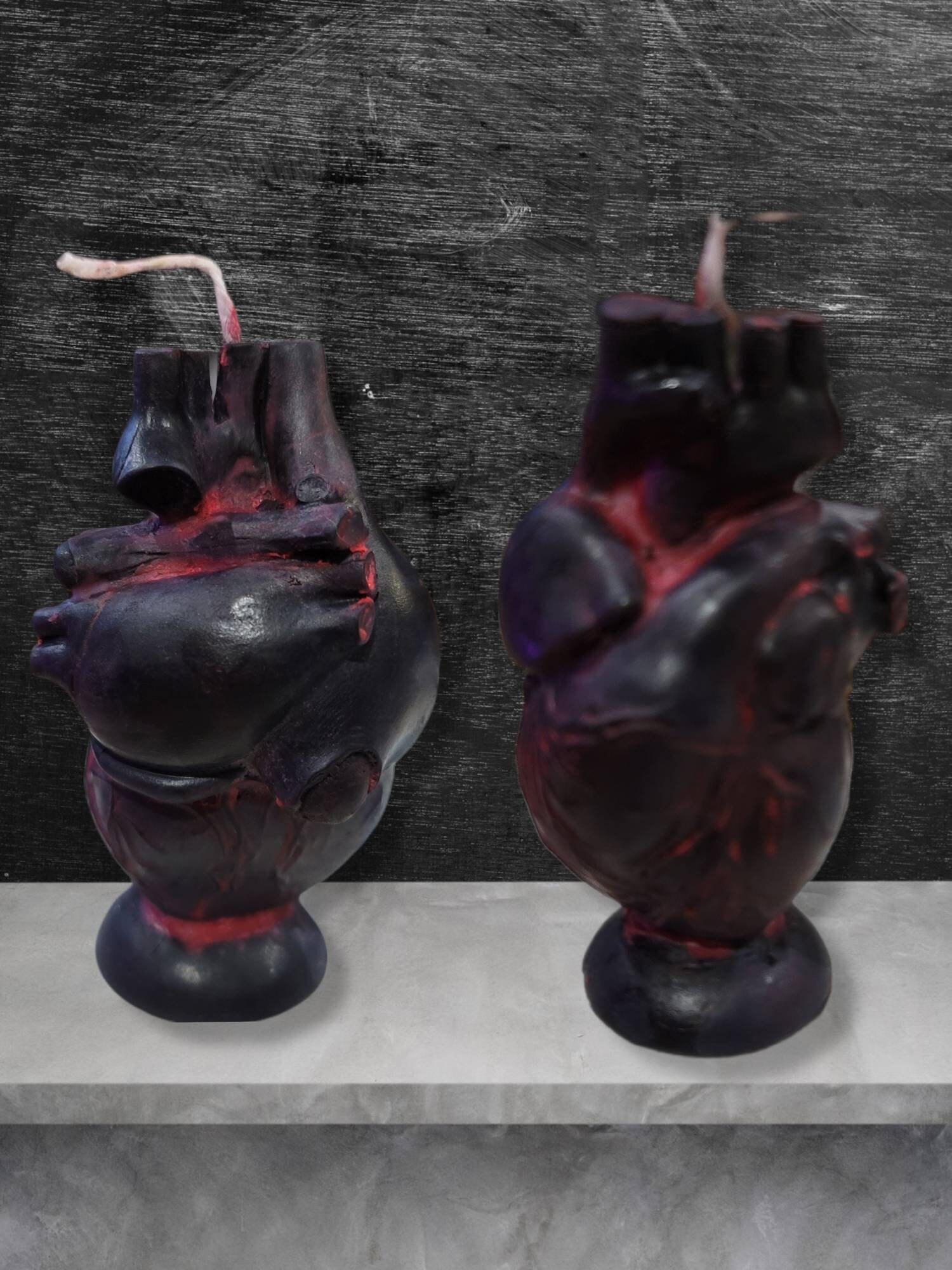 Rotting Bleeding Two Tone Anatomically Correct Heart Made to Order - Etsy