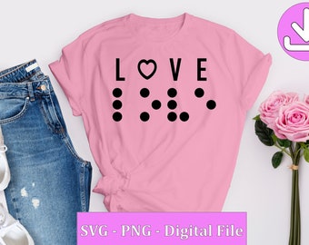 Braille Svg | Etsy