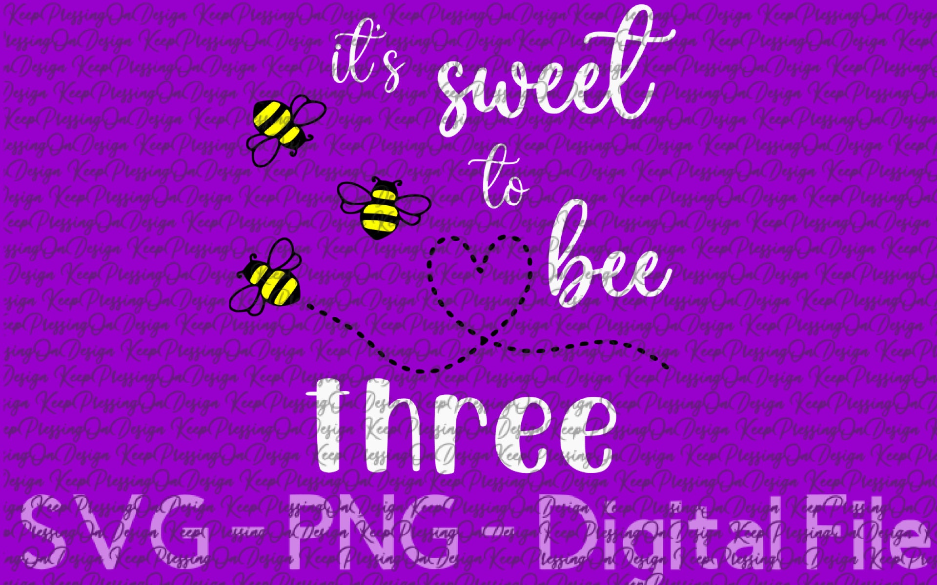 It's Sweet to Bee Three - SVG, Digital Download - 3rd Birthday - Etsy