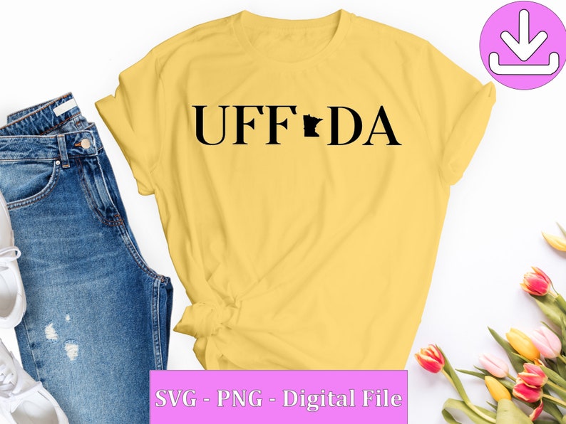 Uff Da With MN Shape - SVG - Etsy