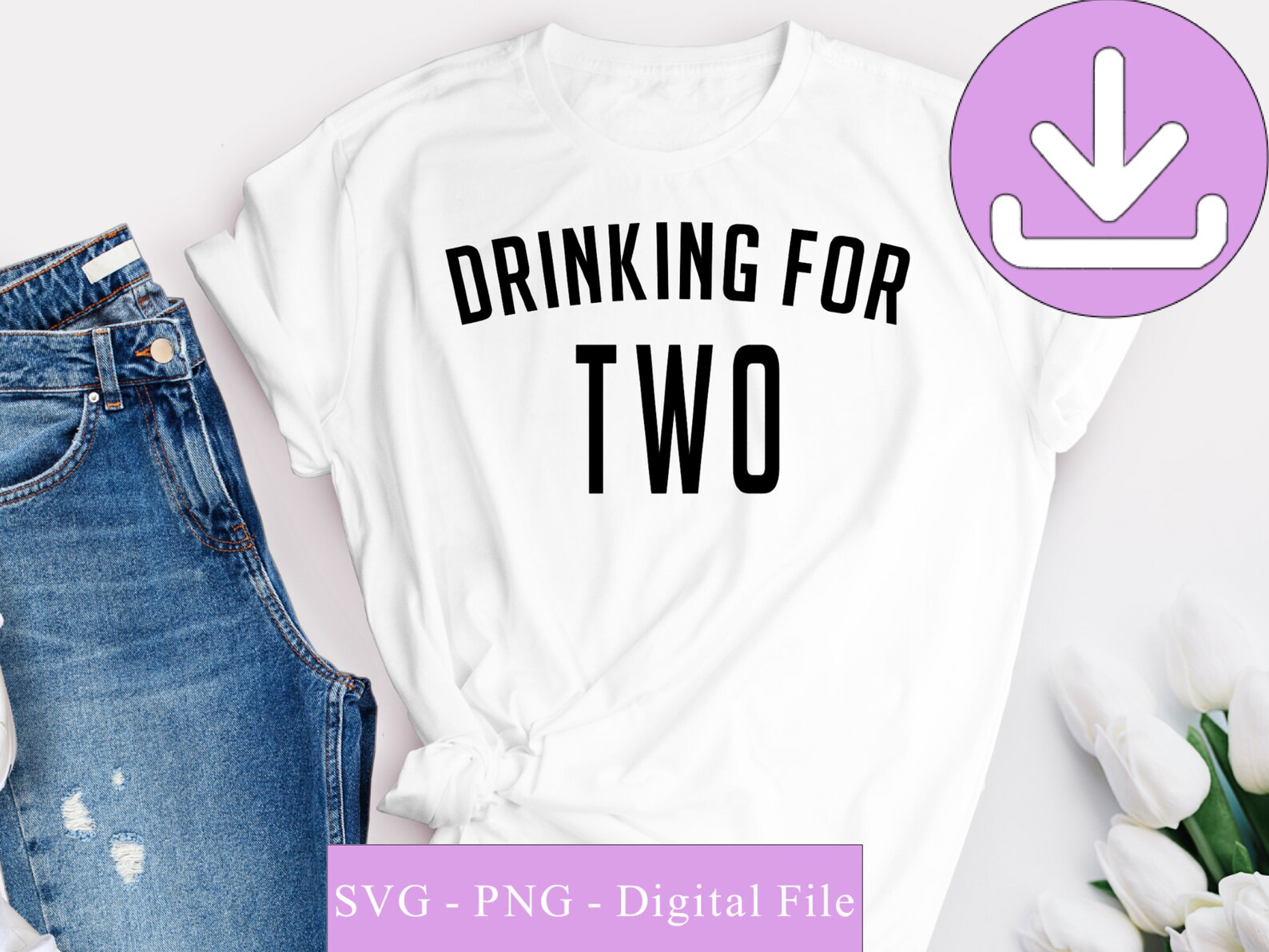 Eating for Two [AND] Drinking for Two Svgs - Etsy