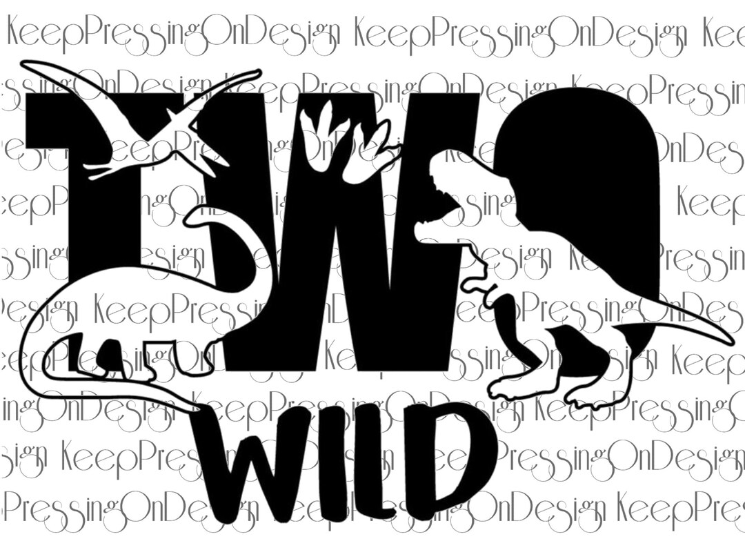 SVG - Two Wild - Birthday Shirt - Etsy