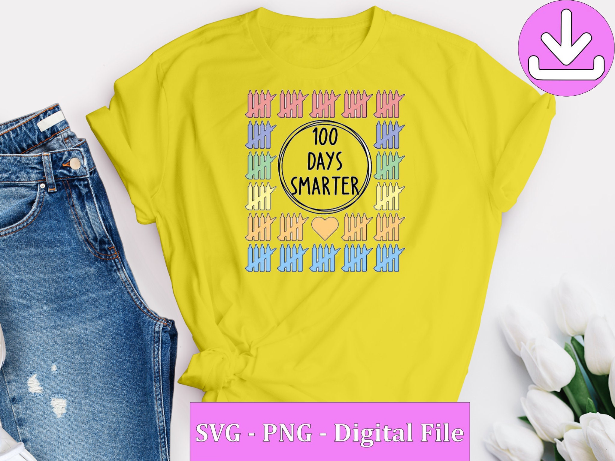 100 Days Smarter Svg 100th Day Of School Etsy