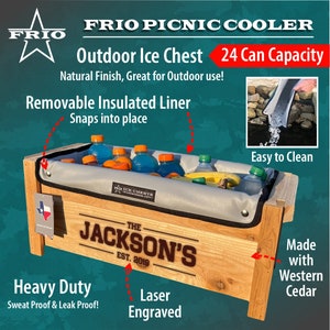 Refreshment Bar, Hostess Gift, Wood Ice Chest, Personalized Birthday ...