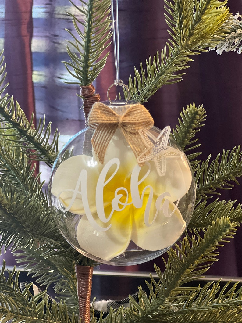 Aloha Christmas Ornament, Personalized Year Hawaii Gifts, Mele ...