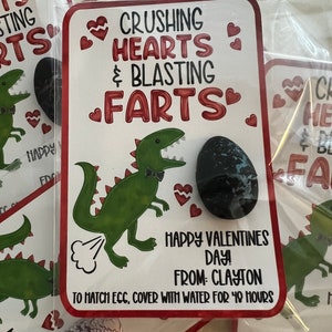 Classroom Dinosaur Valentine Cards, Non Candy Valentines Day Kits ...