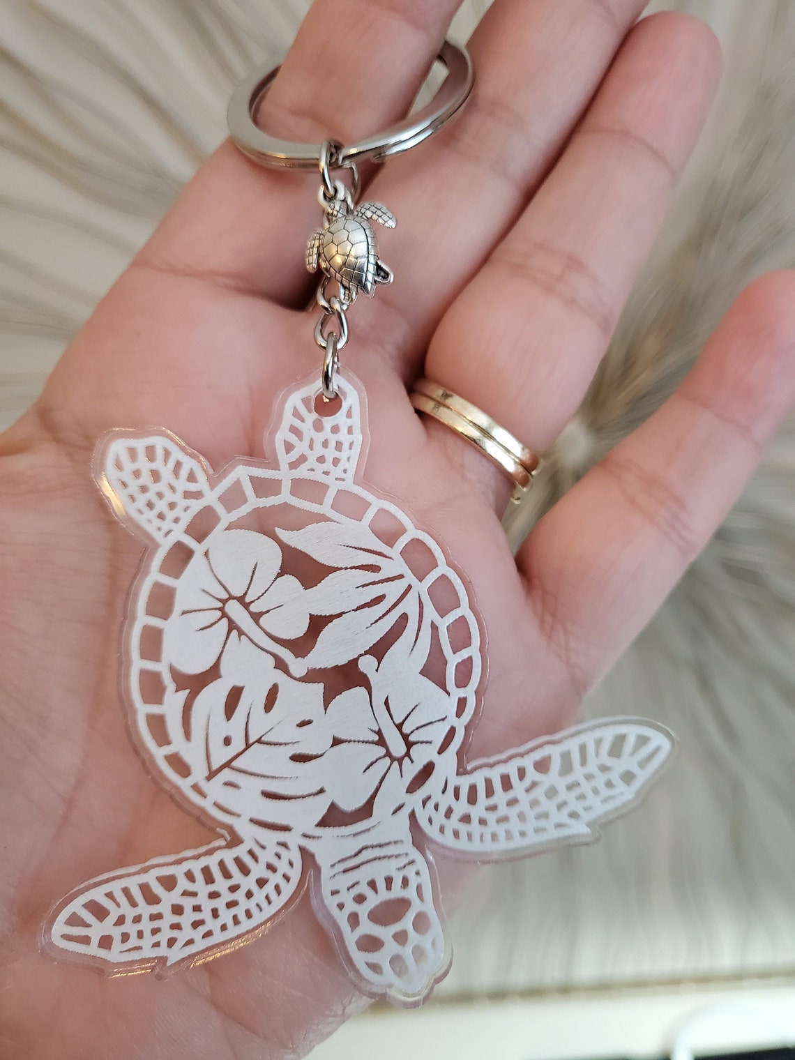 Custom Fun Turtle Keychain Acrylic Hawaii Greensea Turtle - Etsy