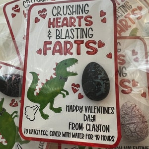 Classroom Dinosaur Valentine Cards, Non Candy Valentines Day Kits ...