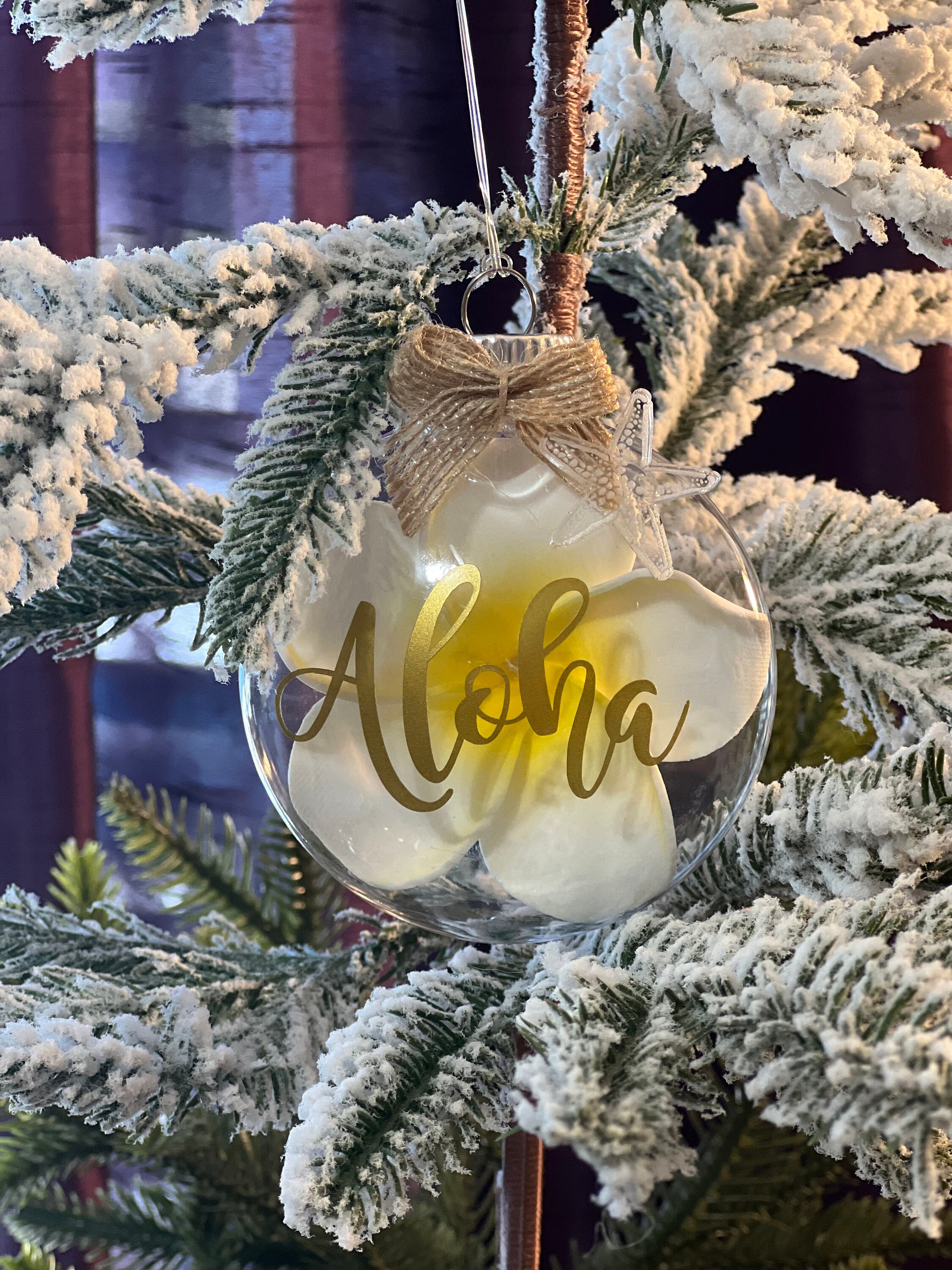 Aloha Christmas Ornament, Personalized Year Hawaii Gifts, Mele ...