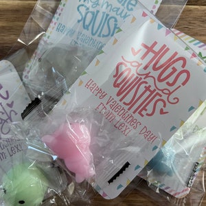 Squishy Valentine Classroom Cards, Non Candy Valentines Day Kits ...