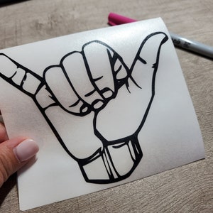 Shaka Vinyl Decal | Show Your Shaka | Car Decal | Hawaii Lovers ...