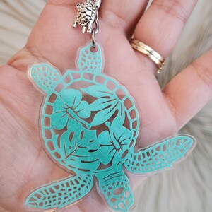 Custom Fun Turtle Keychain, Acrylic Hawaii Greensea Turtle Tag ...