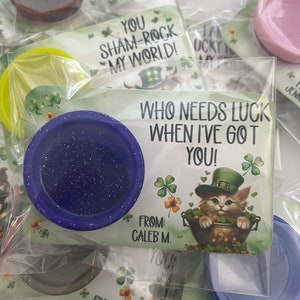 Classroom St Patrick's Day Play Doh Cards, Non Candy St Patty's Theme ...